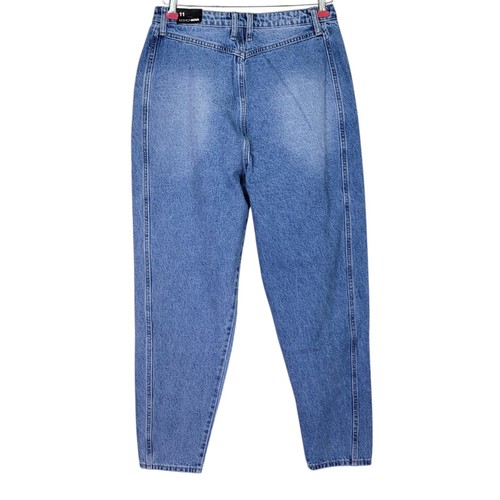 Fashion Nova Jeans Size 11 30X29 Blue Mom Balloon High Rise Baggy Loose ...