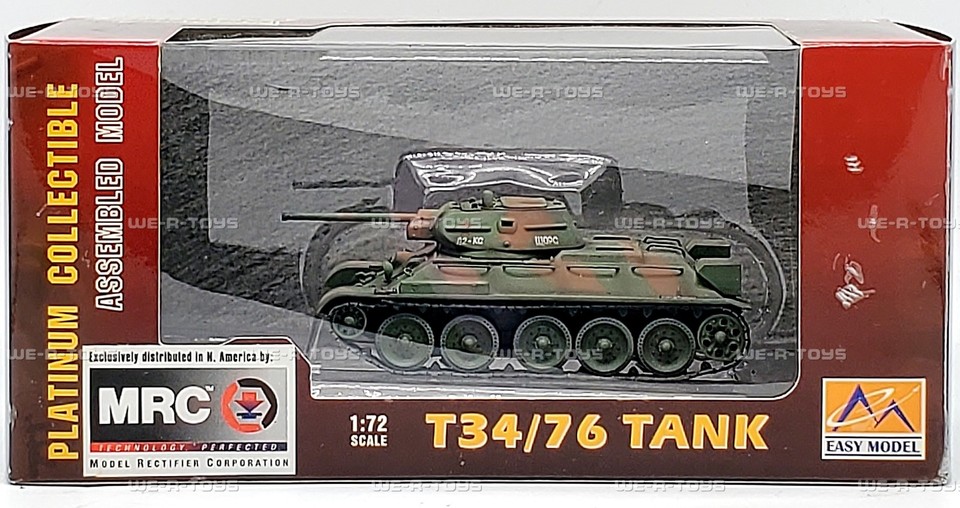 Trumpeter Easy Model 1:72 Scale T-34/76 Tank 1942 South Russia Model ...