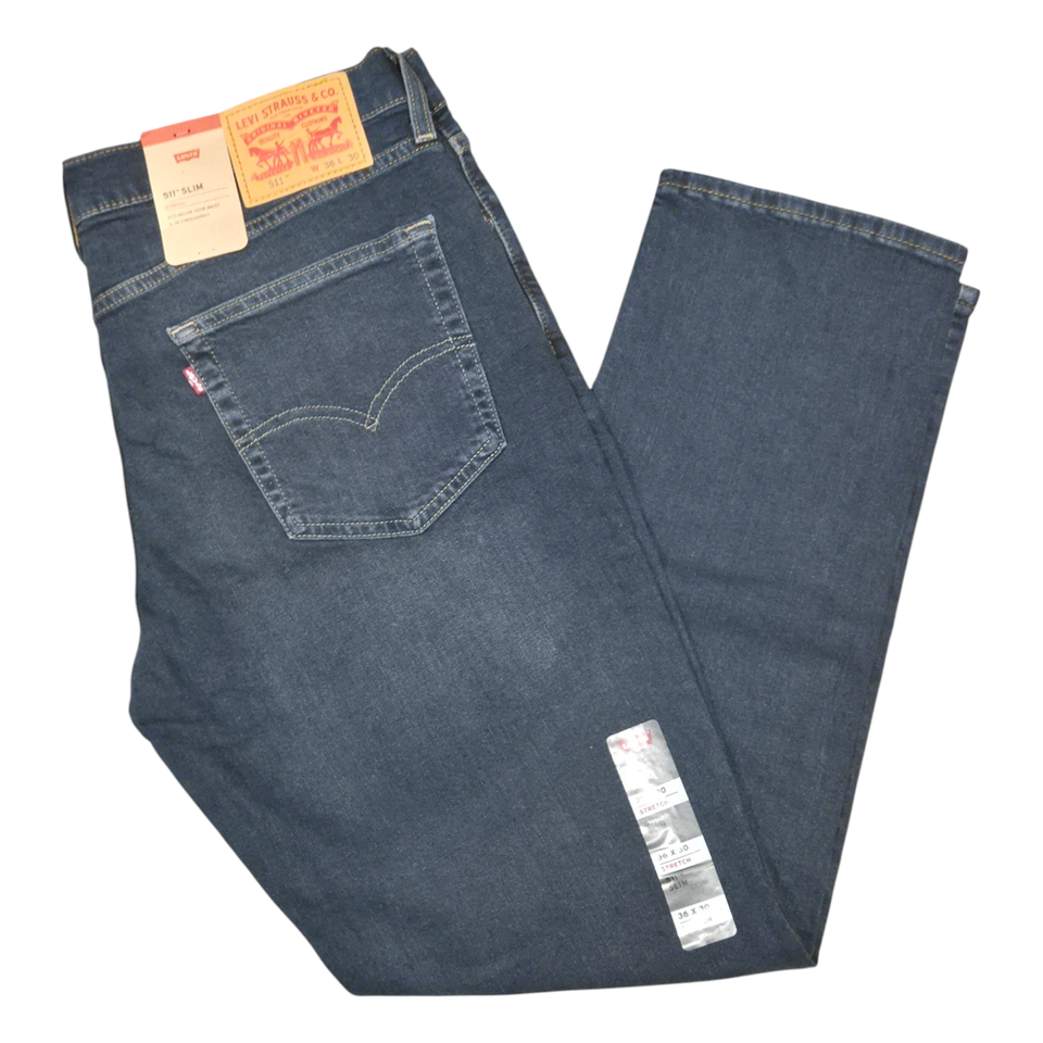 Levis Original 511 (BLUE Shades) Slim Fit Men's Stretchable Jeans | eBay UK