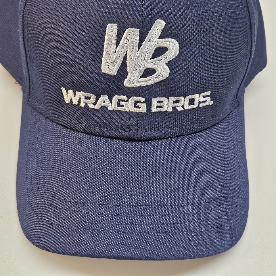 Wragg Bros. WB Hat Cap Blue Well Drilling Vermont Adjustable Strapback ...