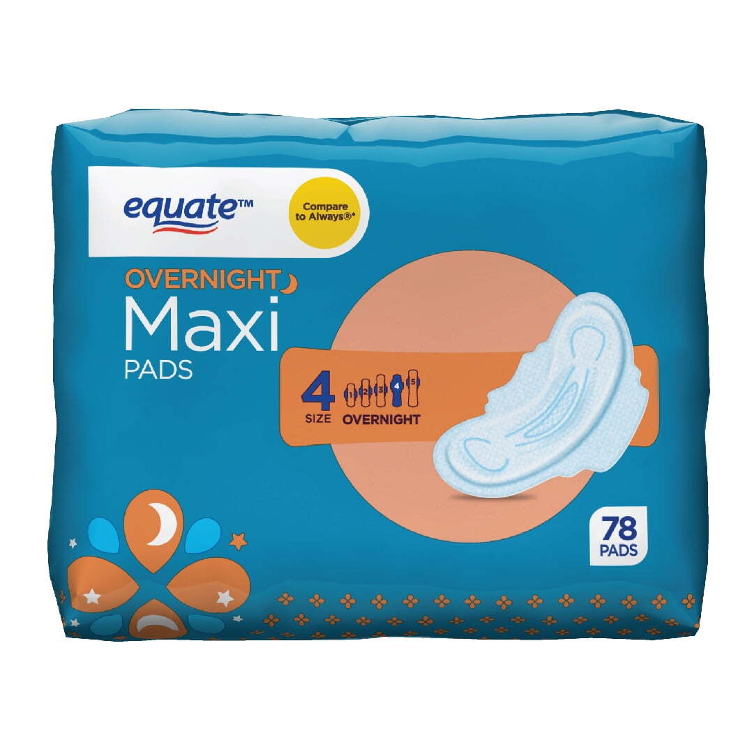 Overnight Maxi Pads With Wings Amazon Basics Thick Maxi Pads Heavy