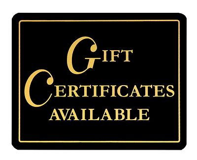 Gift Certificates Available ~ Retail Store Business Sign | eBay