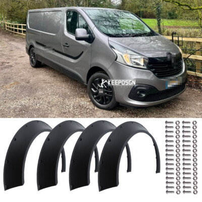 4.5" Fender Flares Extra Wide Body Kit Wheel Arches For Renault Trafic ...