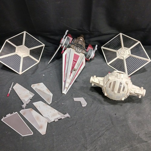 Hasbro Star Wars Imperial Tie Fighter & Starfighter V-Wing Vehicle Toy ...