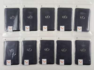 NEW ORIGINAL LEXUS LOT OF 10 OEM SMART CARD KEY LESS REMOTE VALET 09-15 ...