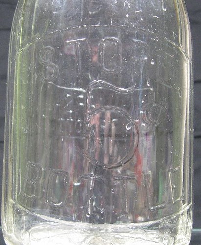 Vintage 1930's-40's Quart Milk Bottle Sided 5 Cent Universal Store ...