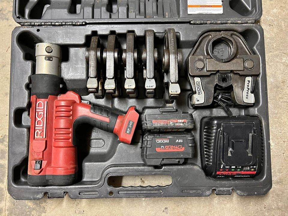Ridgid Rp-340 set with jaws | eBay