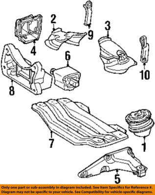 MERCEDES OEM 98-17 C230 Engine Engine Trans Mounting-Rear Mount ...