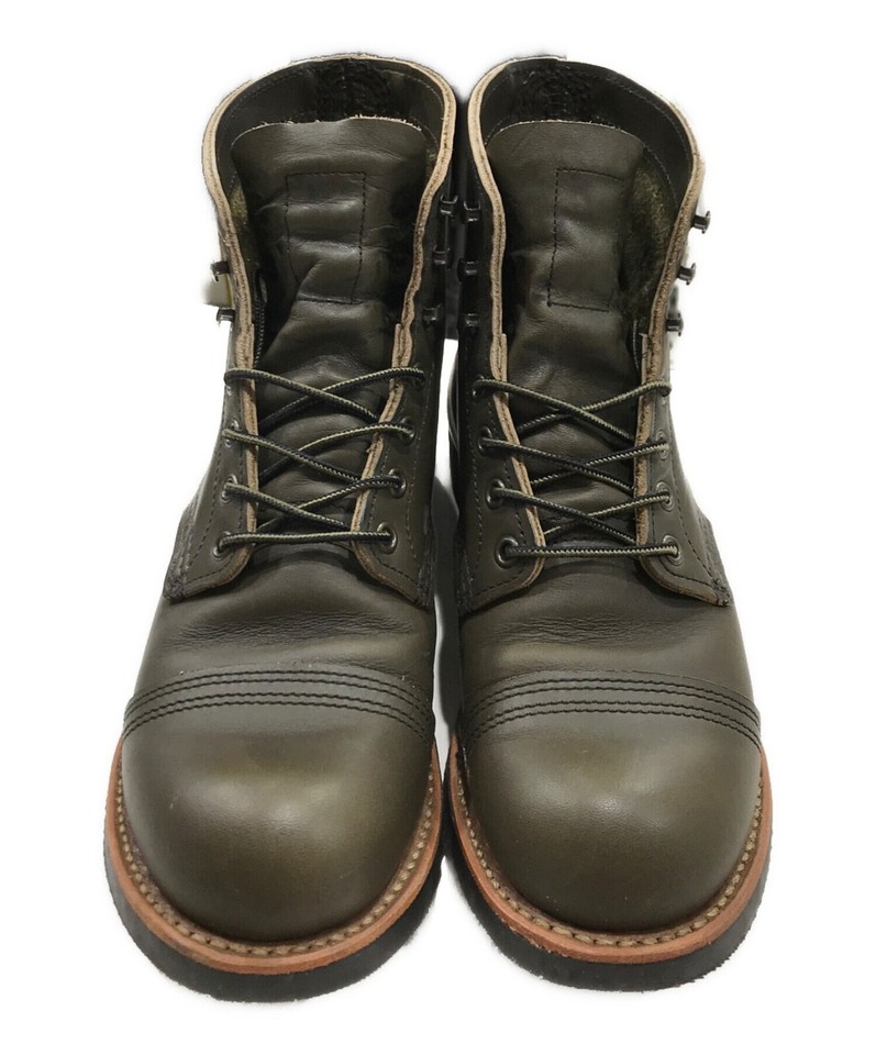 Red Wing 8078 Iron Ranger Work Boots olive Men's US7 JP25cm | eBay