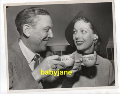 LORETTA YOUNG JOHN BRANTON ORIGINAL 8X10 HAVING COFFEE PHOTO 1951 ...