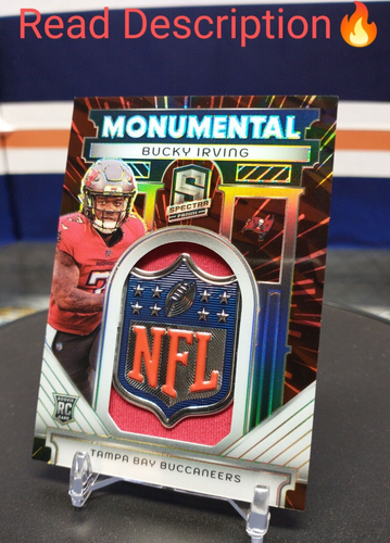 READ 2024 Panini Spectra Bucky Irving Monumental Hyper /60 NFL Shield ...