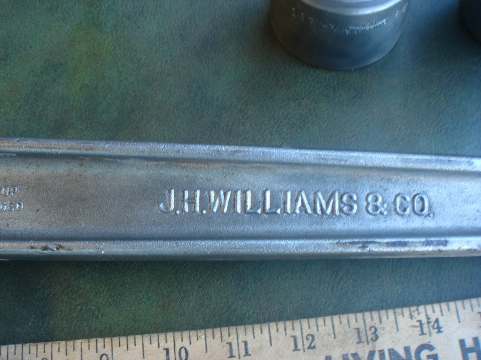Vintage X-51 JH Williams 1" Drive Ratchet & 2 Socket Set SUPERRATCHET ...