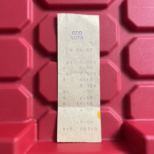 Odd Lots Columbus Ohio Merchandise Reciept B Big Lots Vintage August ...