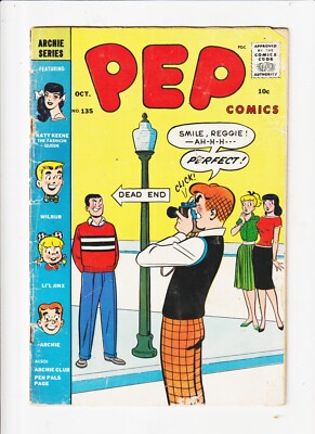 Pep #135 -Archie comics- BETTY AND VERONICA ARCHIE COMIC 1959 1959 ...