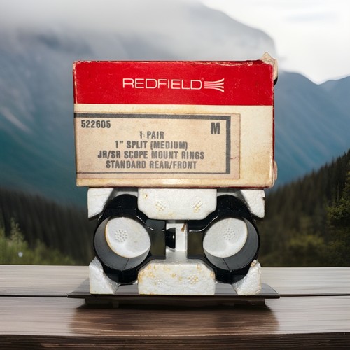 Redfield 1" Split Medium JR/SR Scope Mount Rings Standard Rear/Front ...