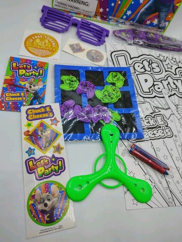 Chuck E Cheese Birthday Let's Party Activity Toy Pack 2015 Cec ...