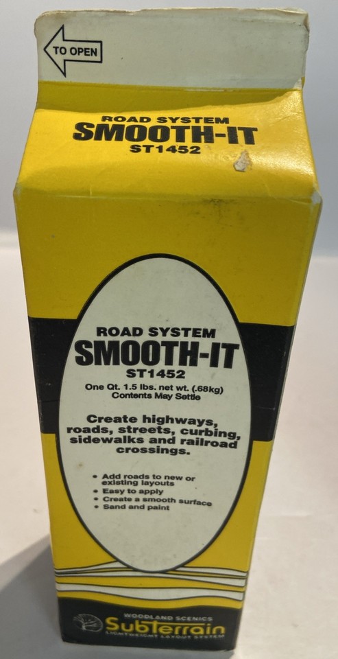 Lot Of 2 Woodland Scenics ST1452 Smooth-It Plaster Road System for ...