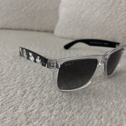 Ray-Ban Polarized Disney Justin Mickey Mouse Black and White Sunglasses ...