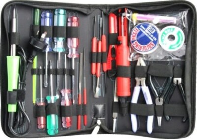 25 PCS Electronic Repair Kit Soldering/De-soldering Test Equipment with ...