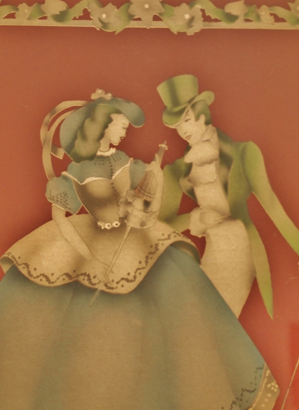 Airbrush Art by Terone Beautiful Beautytone 1930/1940s Original Glass ...