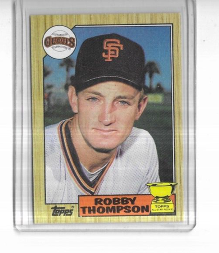1987 Topps #658 Robby Thompson San Francisco Giants | eBay