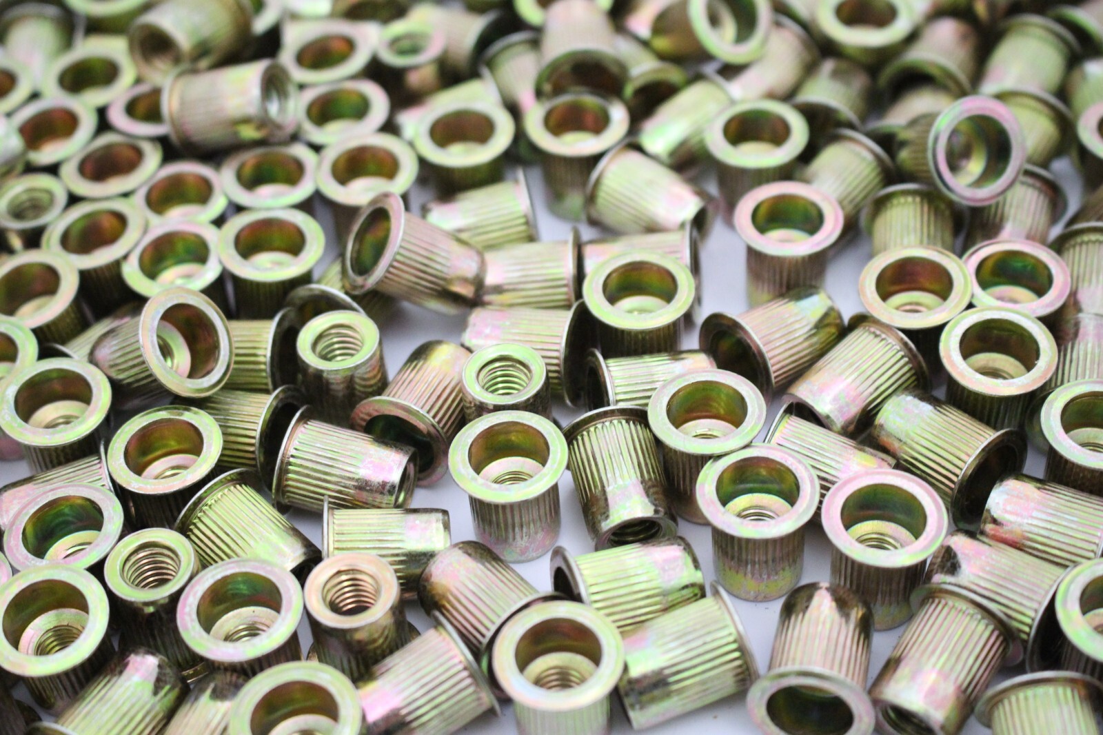 M8-1.25 Zinc Plated Steel Flange Nutserts Rivet Nut Rivnut Nutsert Pick ...