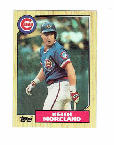 Keith Moreland Cubs OF-C #177 Topps 1987 Baseball Card | eBay