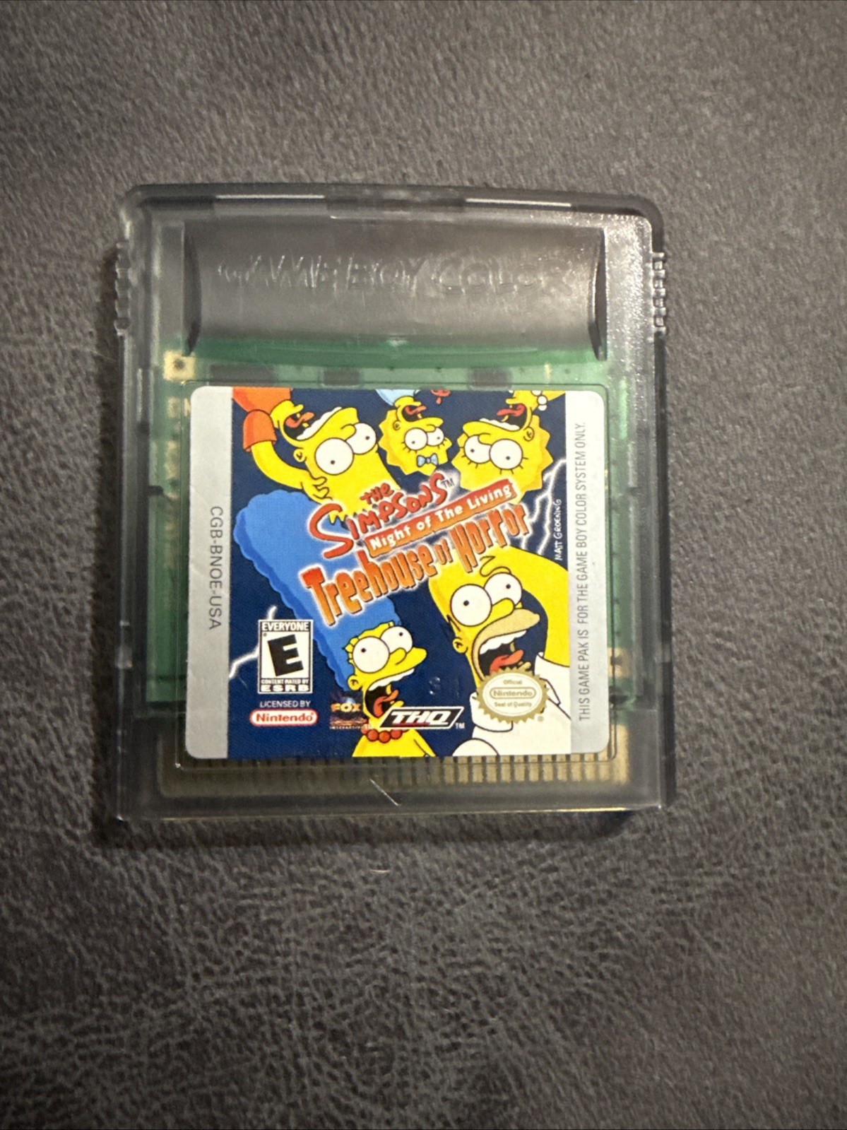 The Simpson Night Of The Living Gameboy Color Tested+Saves | eBay