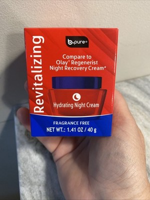 B-Pure Night Recovery Face Cream Revitalizing Hydrating Night Cream ...