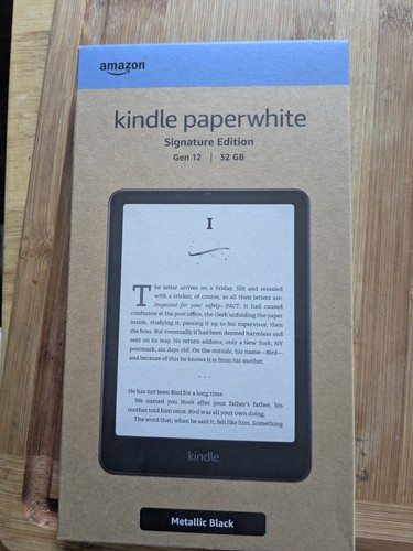 Amazon Kindle Paperwhite, Signature Edition, 12th Gen, Metallic Black ...