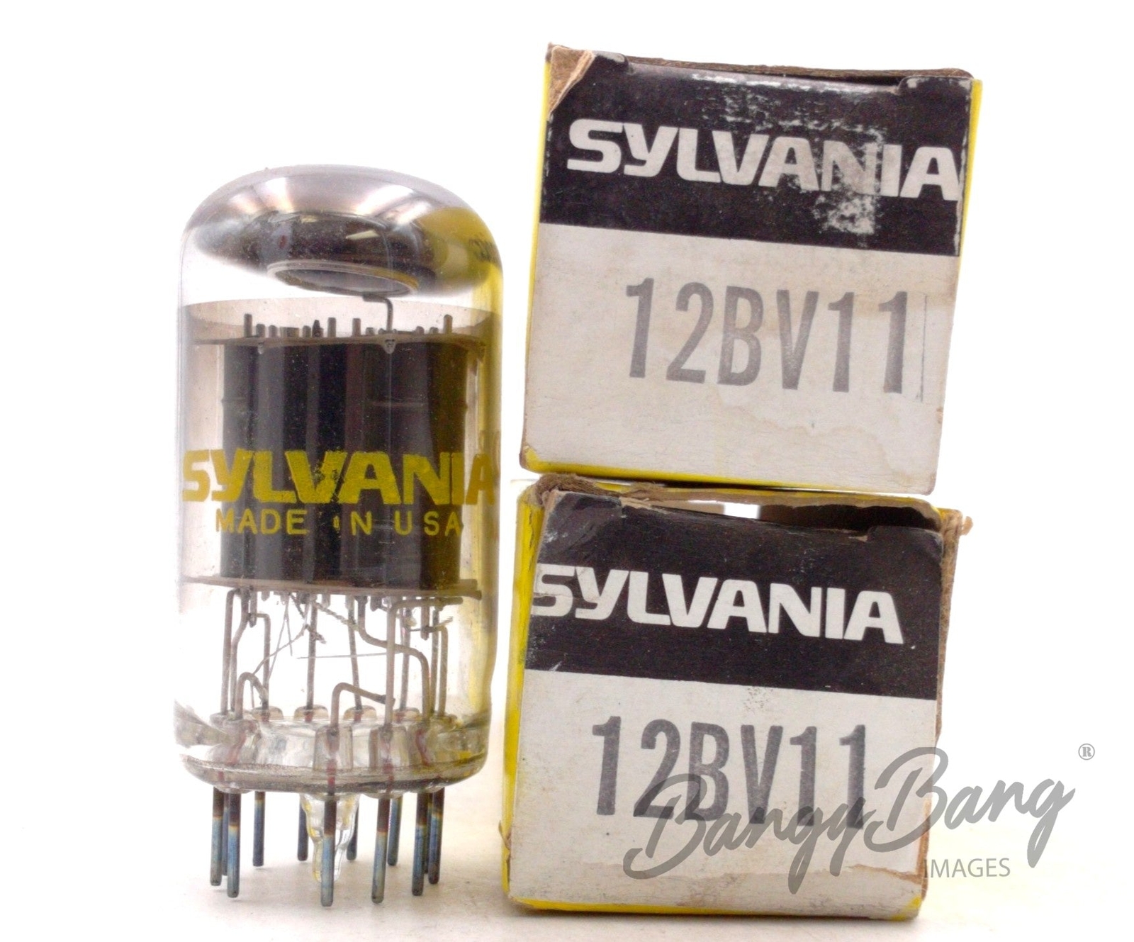 2 Sylvania 12BV11 Compactron Twin Pentode Color Demoluator Audio Vacuum ...