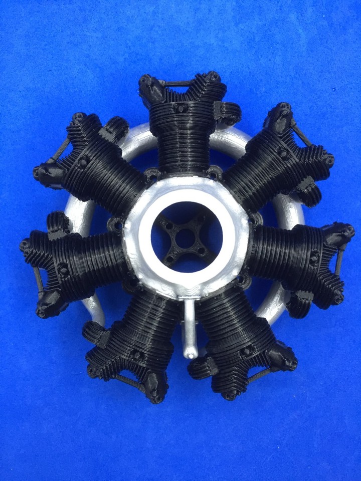 Radial Engine Continental RW-670 - Dummy Radial Engine For RC Model ...