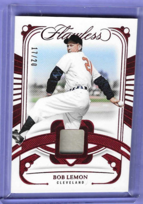 2024 Panini Flawless Baseball #FL-BLM BOB LEMON Jersey Relic GAME USED ...