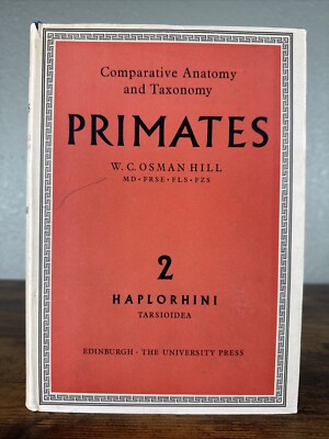 Primates Comparative Anatomy and Taxonomy Vol. II - Haplorhini | eBay