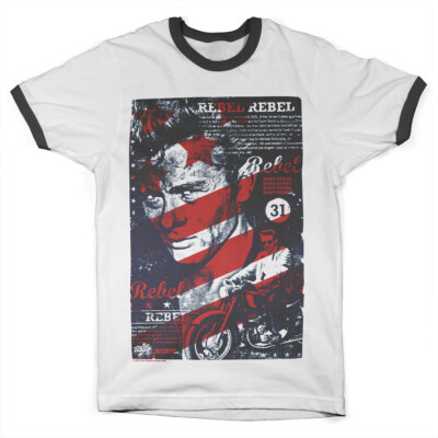 Licenza Ufficiale James Dean - Lavato Poster Suoneria T-SHIRT S-XXL ...