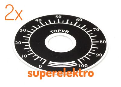 Potentiometer-Skalen-Scheibe Skalenscheibe Potiskala Poti-Skala ...