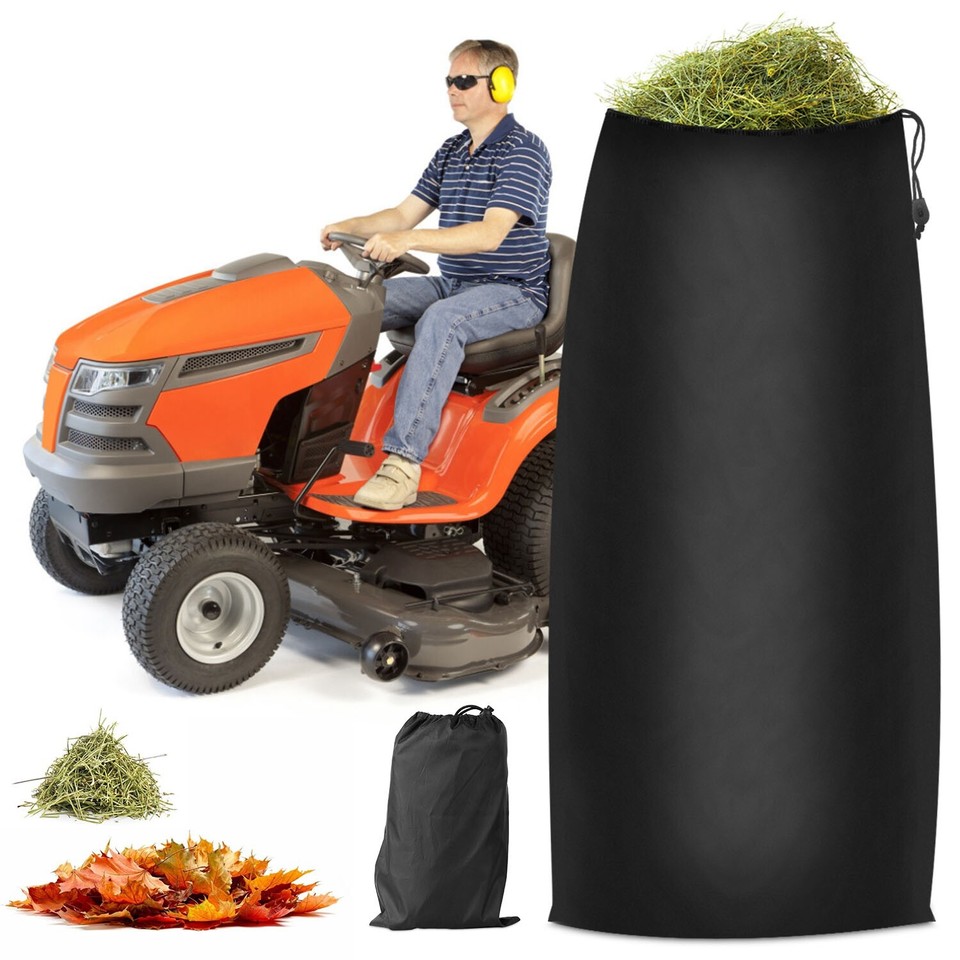 Lawn Tractor Leaf Bag 54 Cubic Feet Mower Catcher Riding Grass Sweeper ...