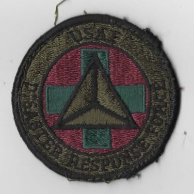 USAF Disaster Response Force Patch BLK Bdr. (SEWN) [5D-1089] | eBay