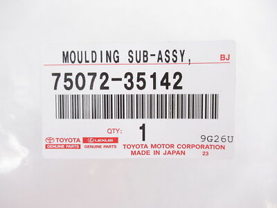 Genuine OEM Toyota 75072-35142 Driver Front Lower Window Molding 07-14 ...