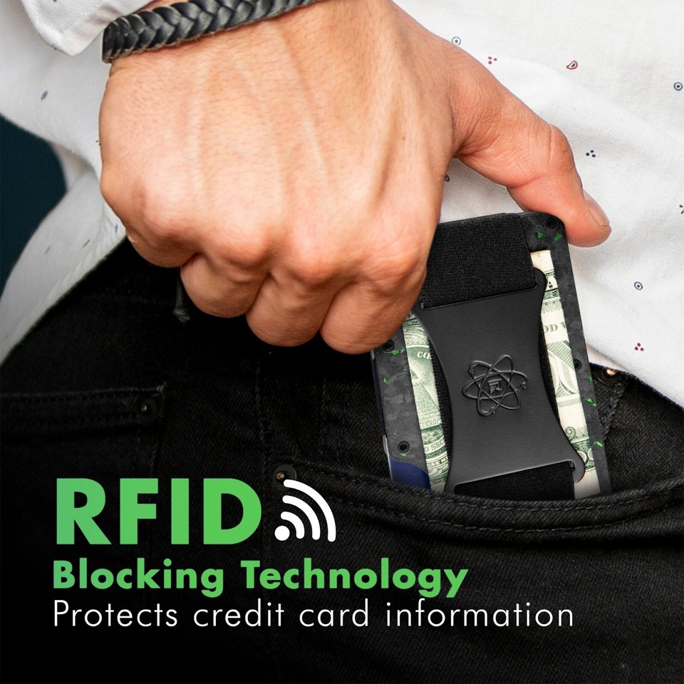 ROSSM RFID Wallet for Men - Rigid Slim Minimalist Card Holder - Forged ...