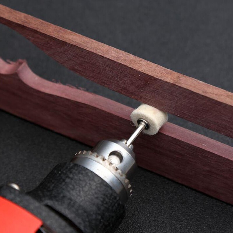 3.2mm Shank Felt Polishing Buffing Pad Wool + Mandrels for Polish ...