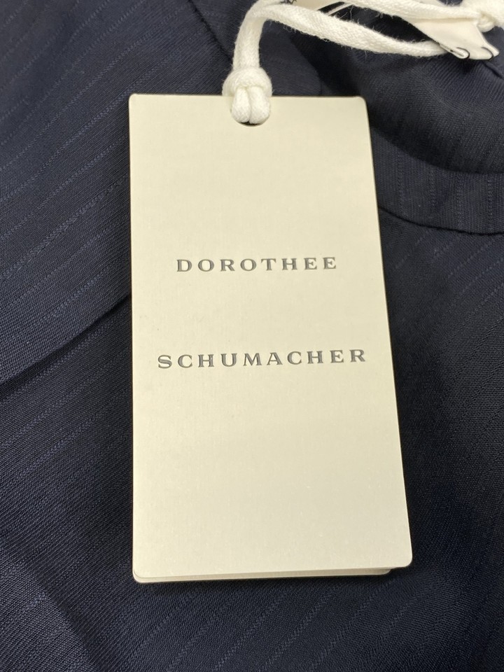 Dorothee Schumacher Womens Blouse Black Size M Soft Stripes Long Sleeve ...