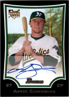 2009 Bowman #224 Aaron Cunningham Autograph Auto Rookie RC Card | eBay