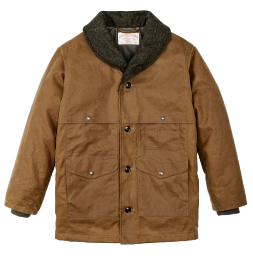 Filson Tin Cloth Insulated Packer Coat - XS - 20263400 Waxed Dark Tan ...
