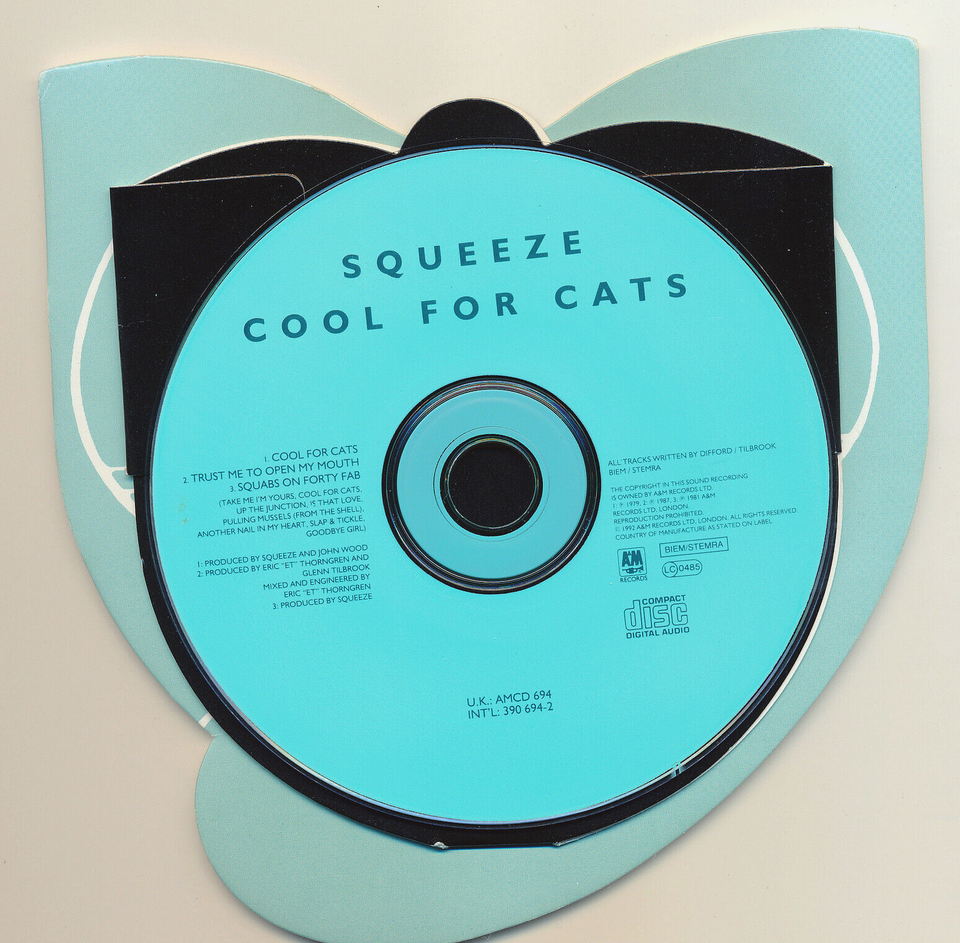 SQUEEZE Cool For Cats CD UK 1992 A&M Records AMCD 694 Limited Numbered ...