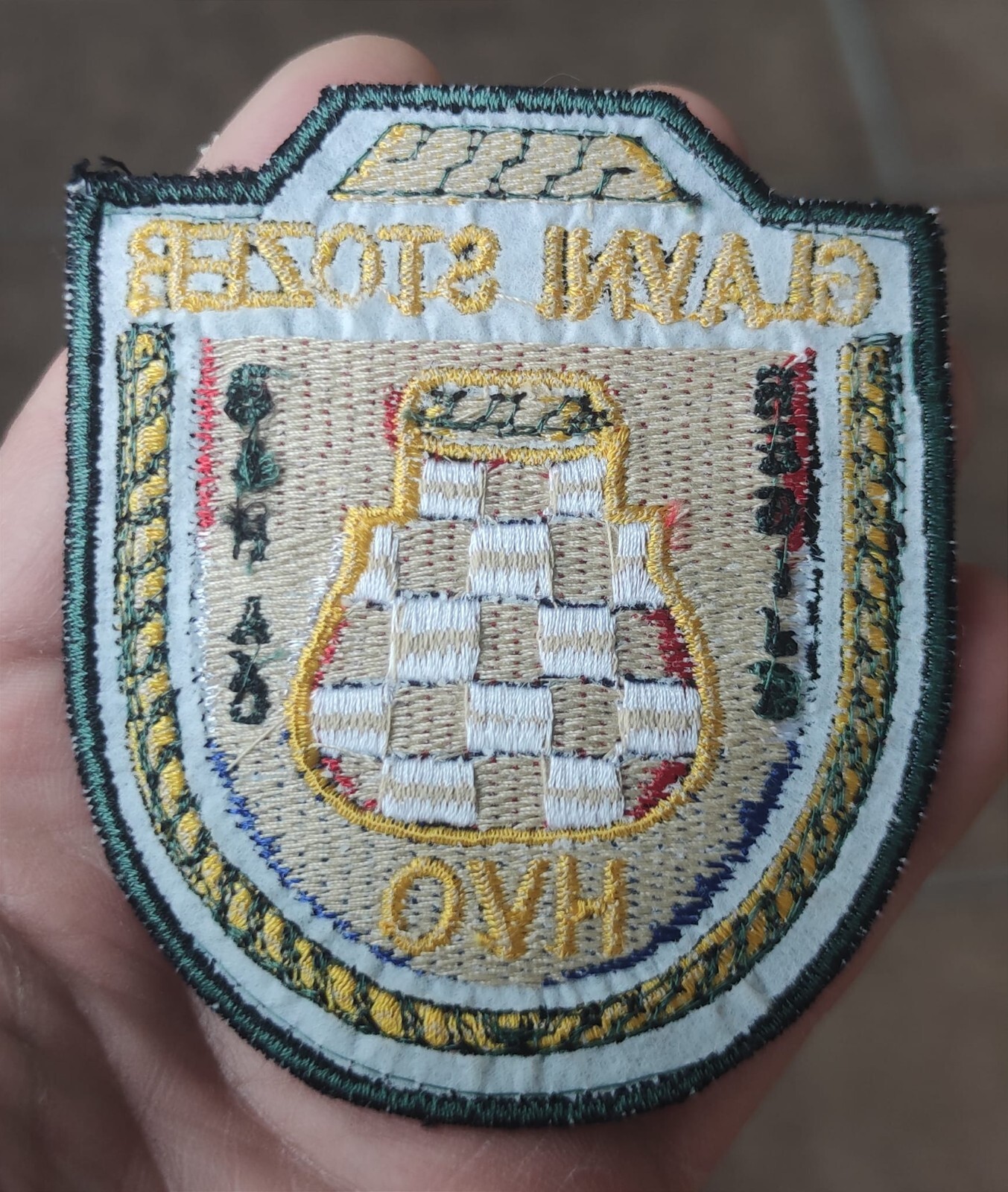 🔴CROATIA ARMY HVO HEADCOMMAND OF BIHAC REGION embroidered sleeve patch🔴 ...