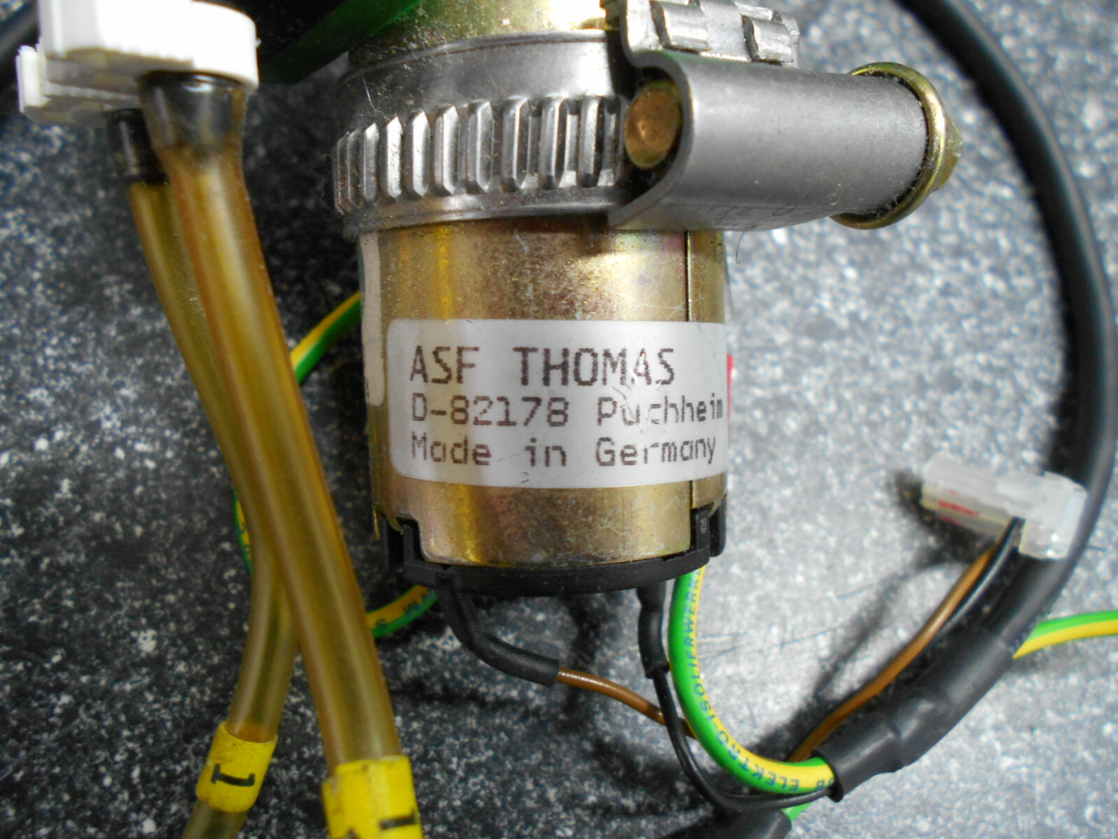 ASF THOMAS D-82178 PRESSURE/VACUUM PUMP 12V/30 | eBay