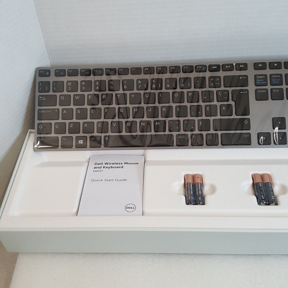 New Dell Premier Wireless Keyboard and Mouse - KM717-GY-CAN MU Sealed ...
