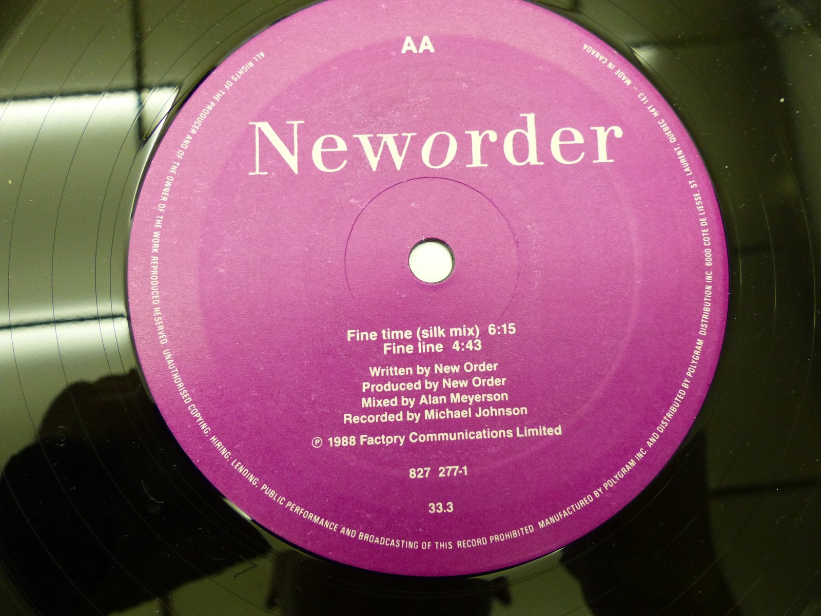 New Order fine time - maxi single - LP Record Vinyl Album 12" | eBay
