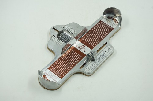 VINTAGE SURE FIT PREMIER ALL METAL FOOT SIZER / FOOT SIZE MEASURER ...
